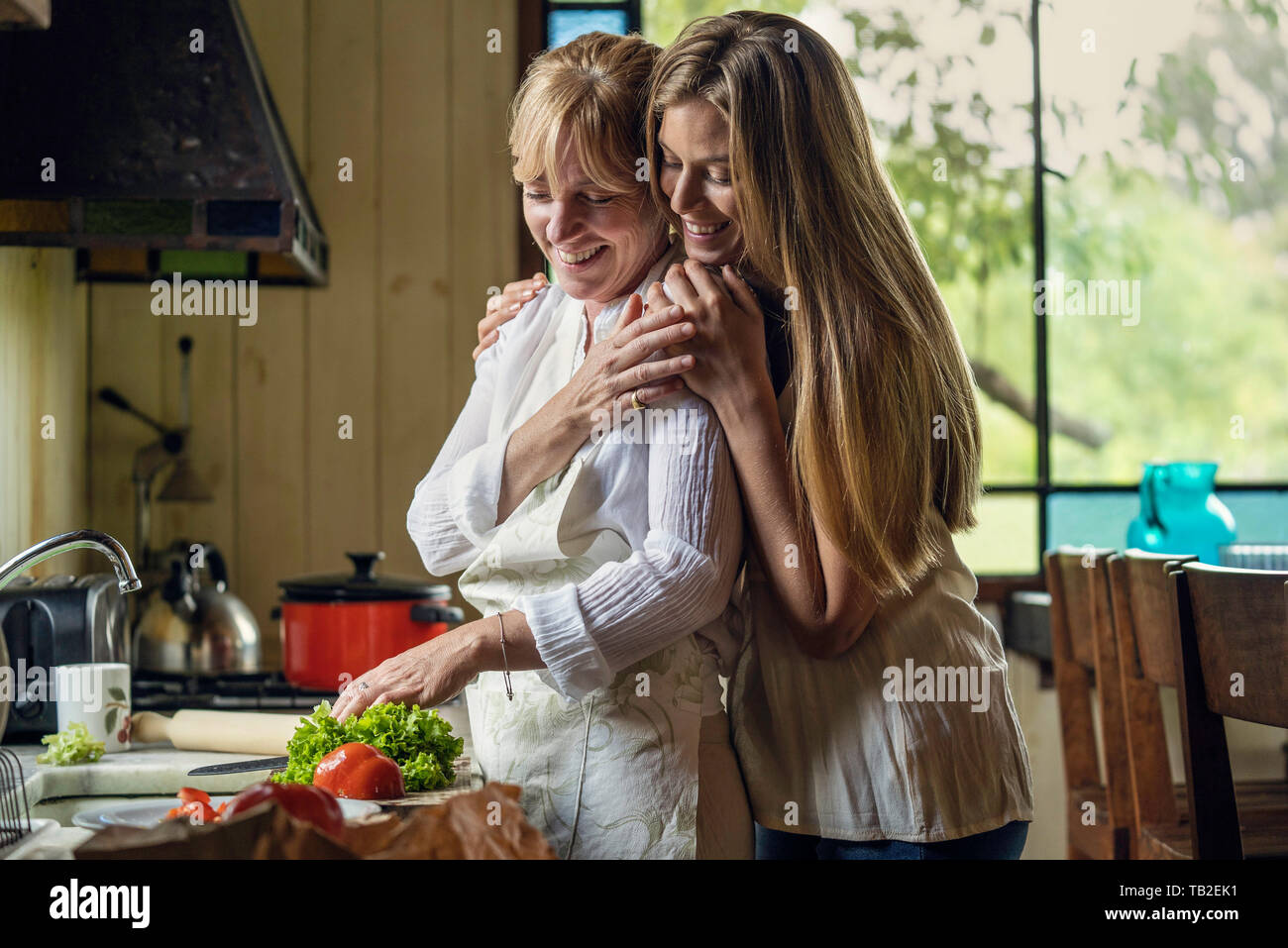 Woman rolling eyes daughter hi-res stock photography and images - Alamy