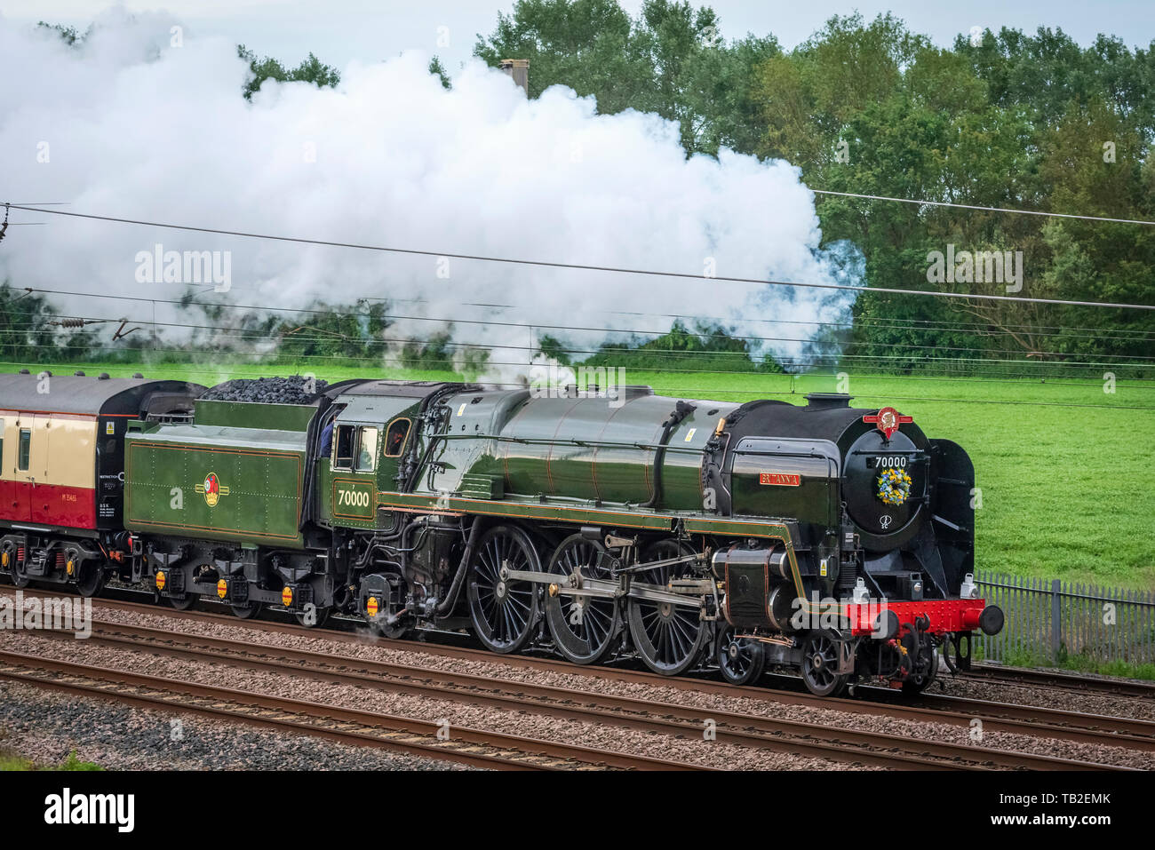 Britannia steam locomotive loco hi-res stock photography and images - Alamy