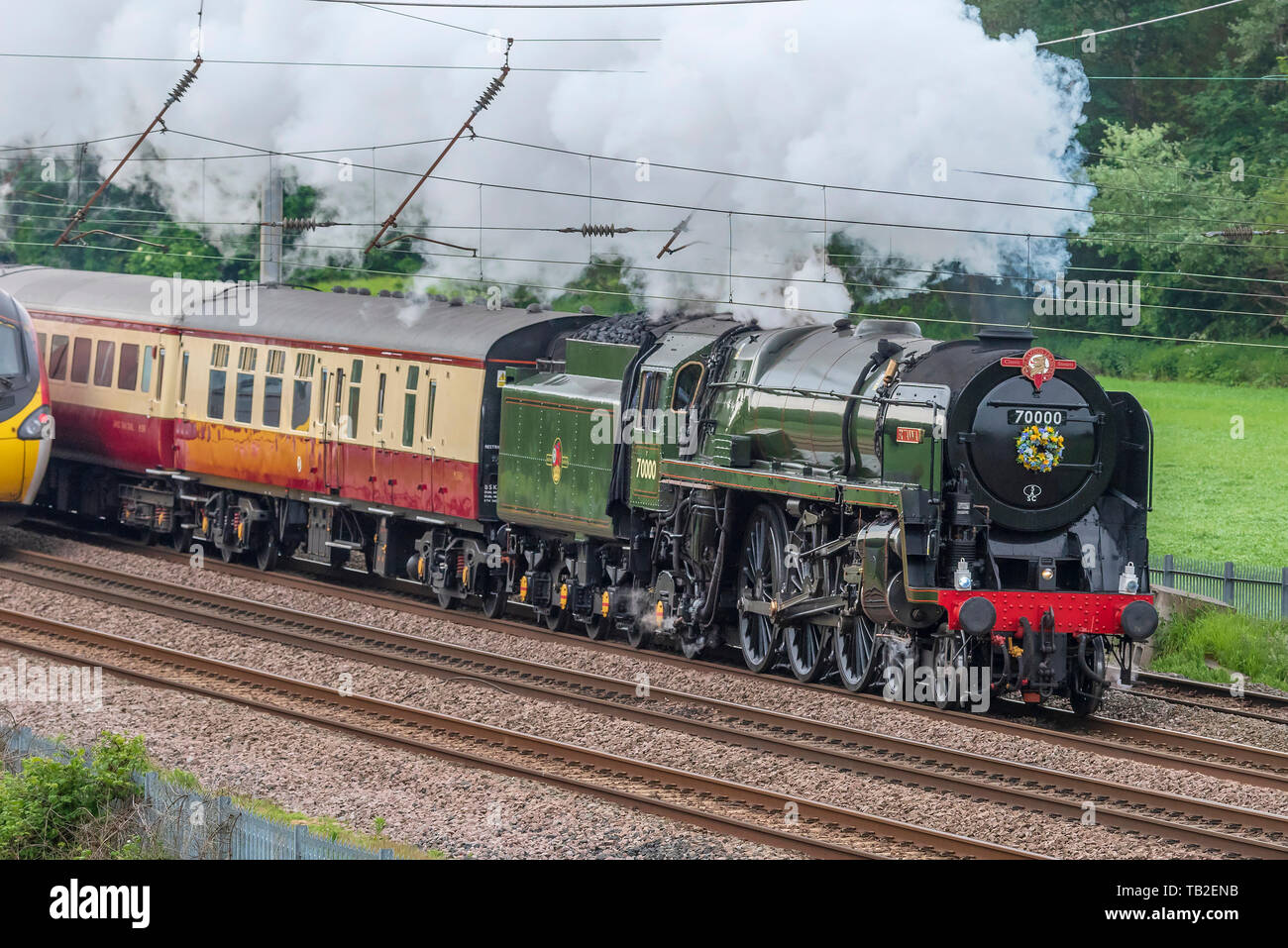 Britannia class locomotive hi-res stock photography and images - Alamy