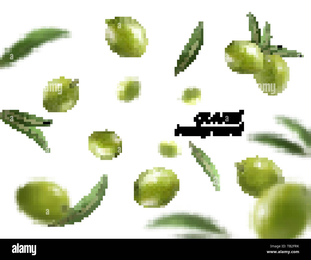 Olive white background Stock Vector Images - Alamy