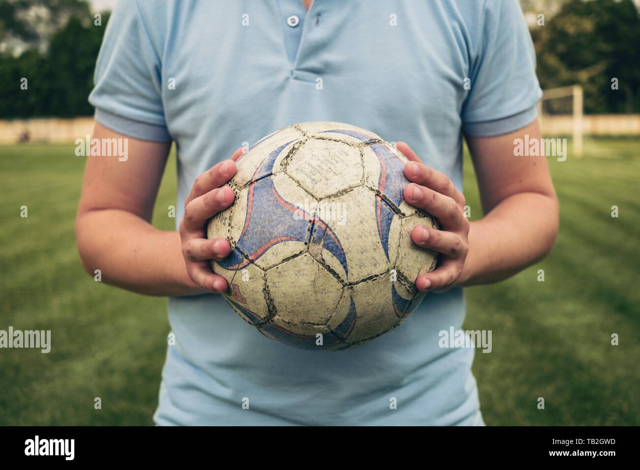 Ball in the hands hi-res stock photography and images - Alamy