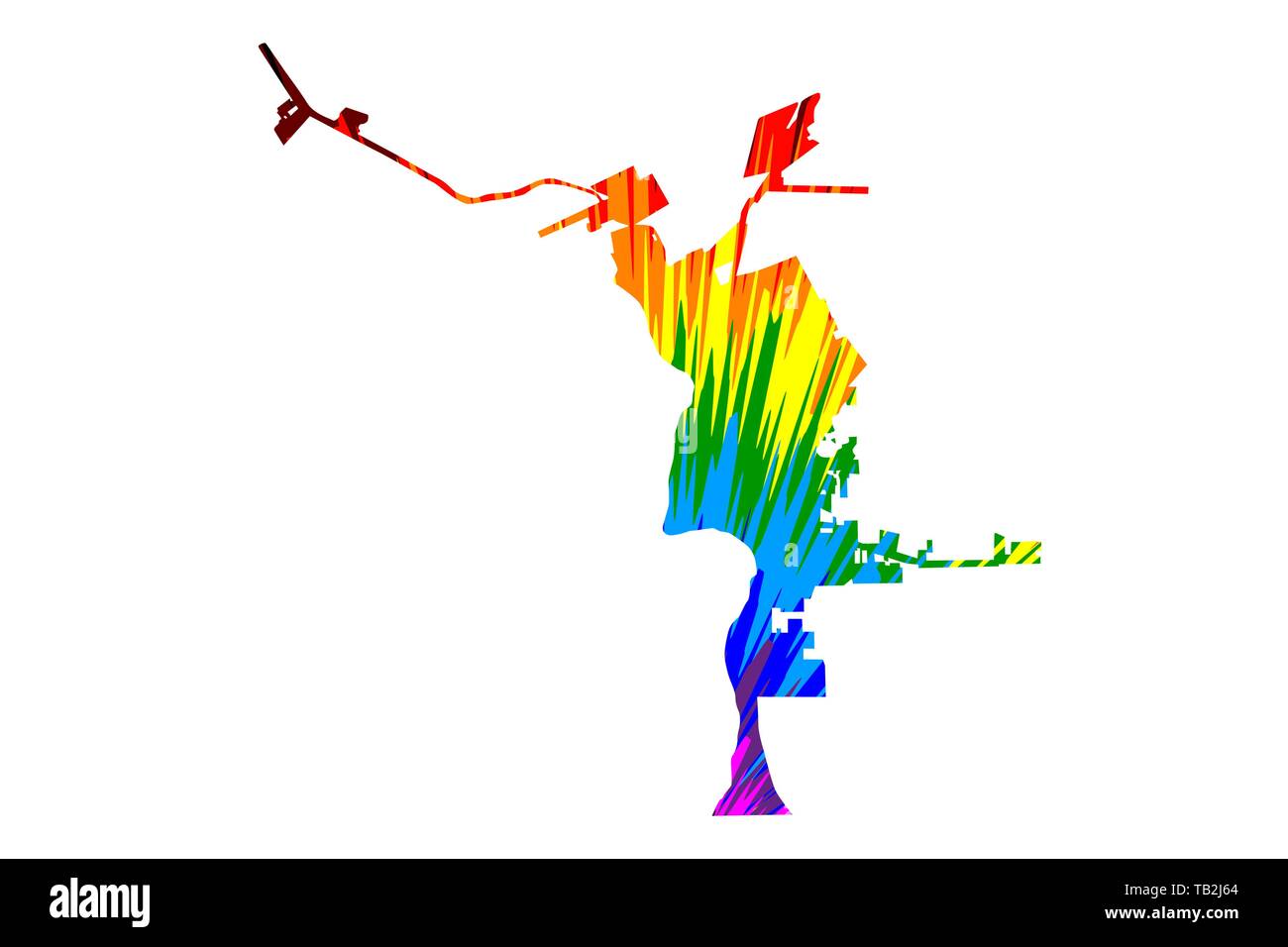 Map of laredo texas hi-res stock photography and images - Alamy
