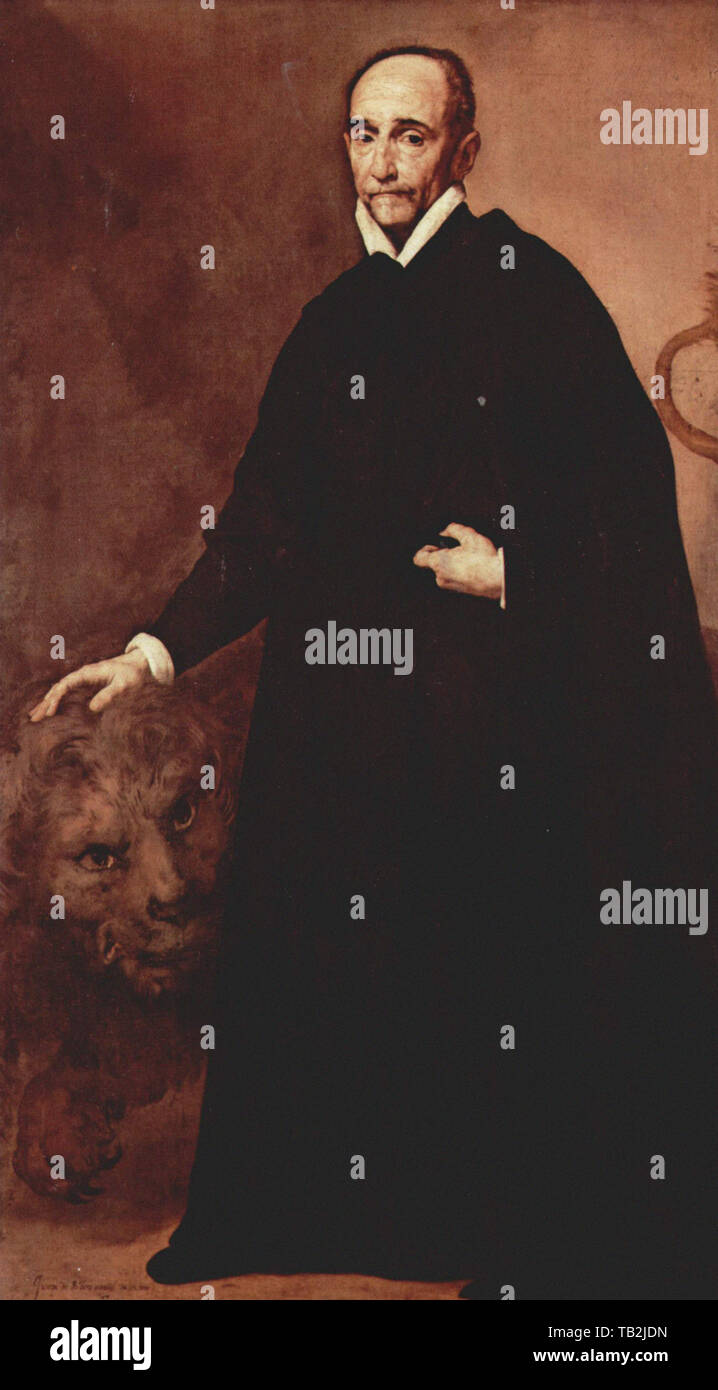 Jusepe De Ribera - Portrait Jesuit Missionary 1638 Stock Photo - Alamy