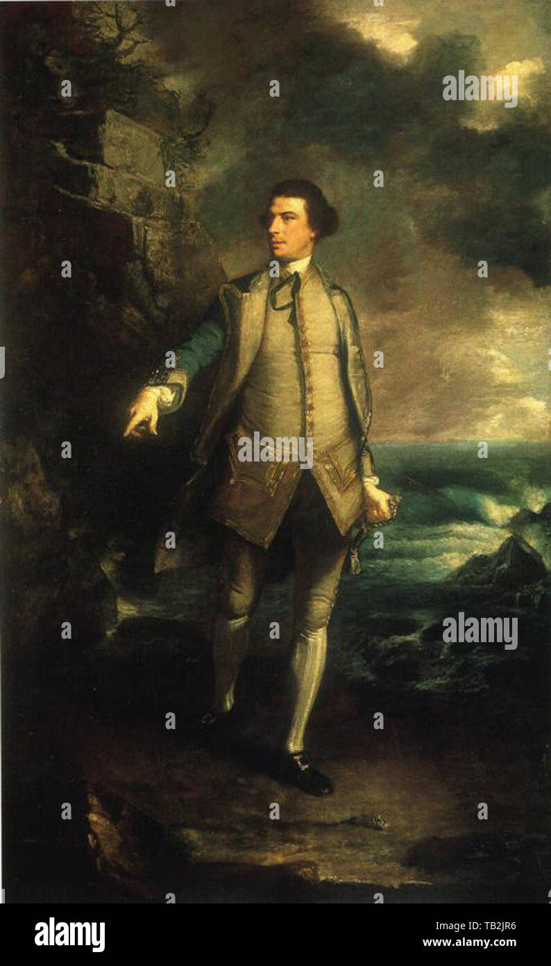 Joshua Reynolds - Augustus Keppel 1753 Stock Photo - Alamy