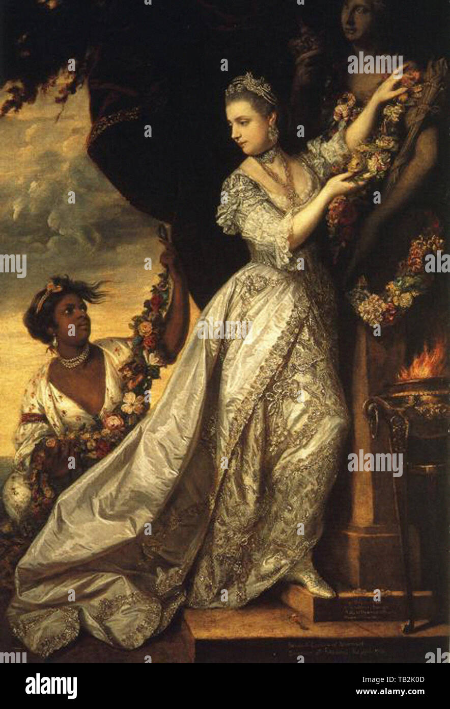 Joshua Reynolds - Lady Elizabeth Keppel 1761 Stock Photo - Alamy