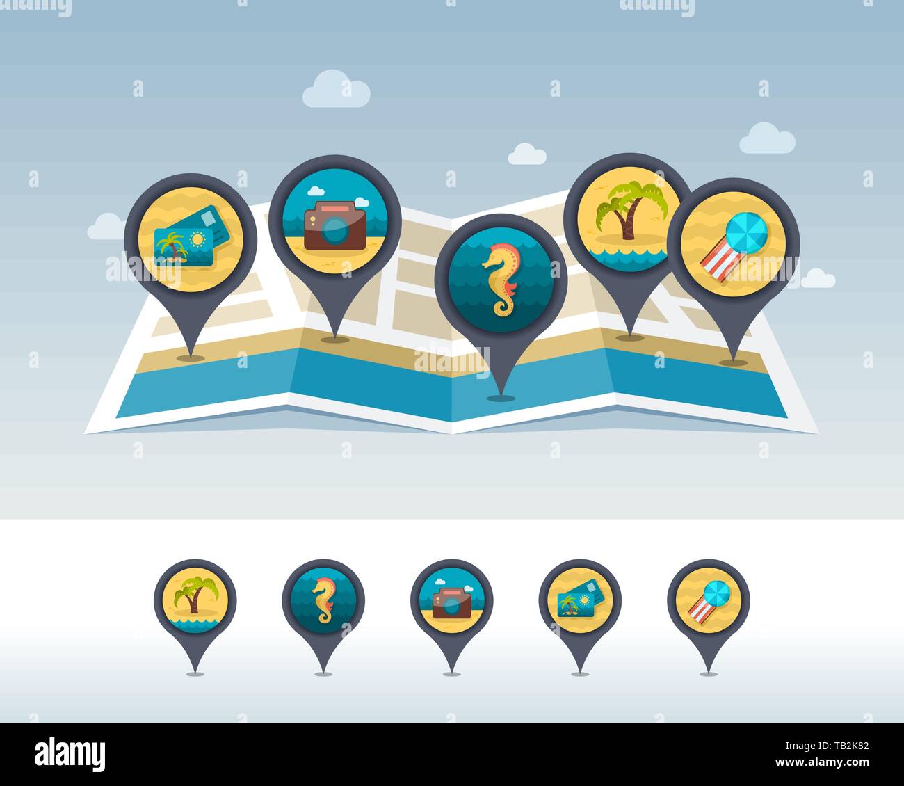 Digital camera on ocean Stock Vector Images - Alamy