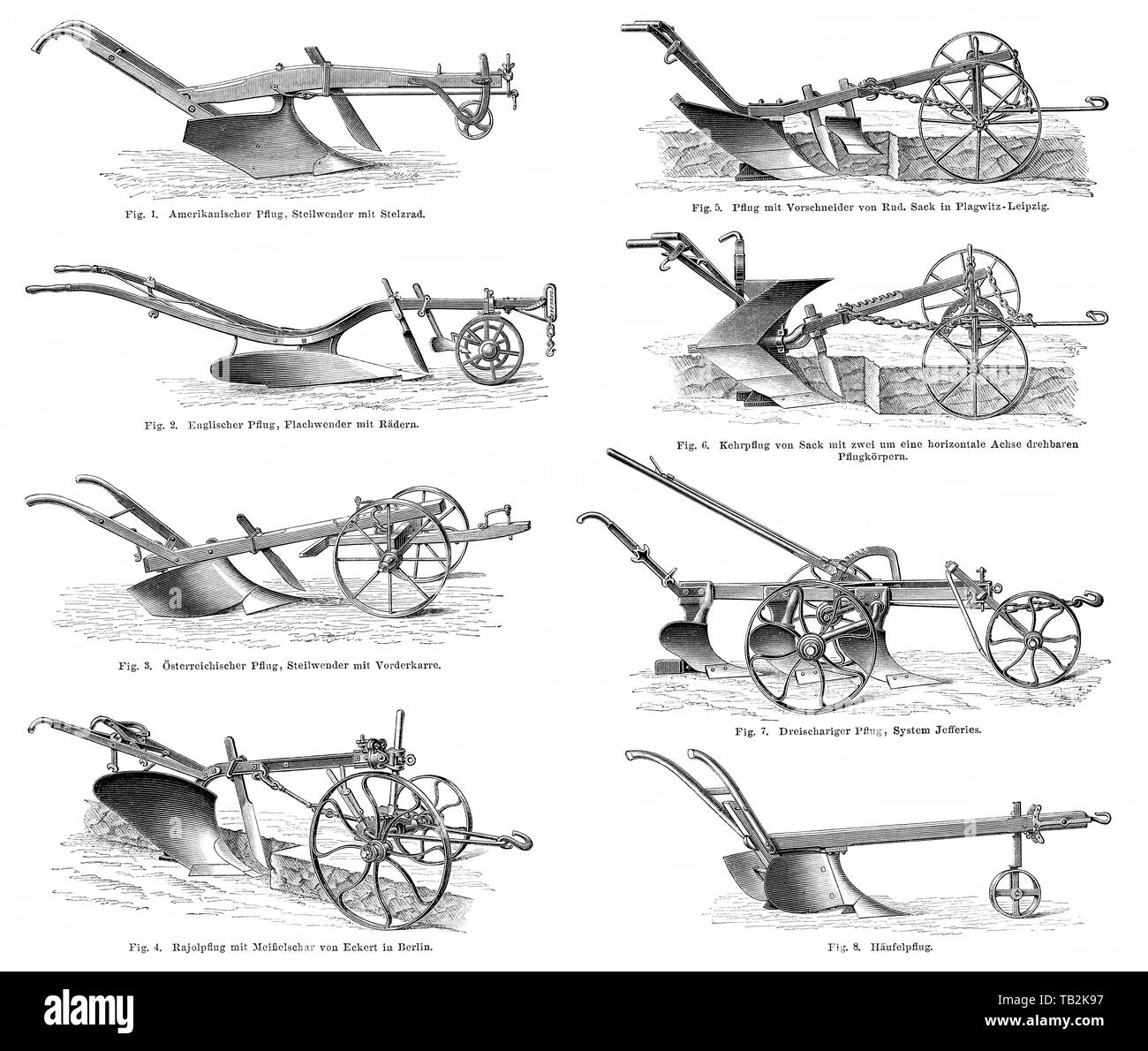 Plough machine Cut Out Stock Images & Pictures - Alamy