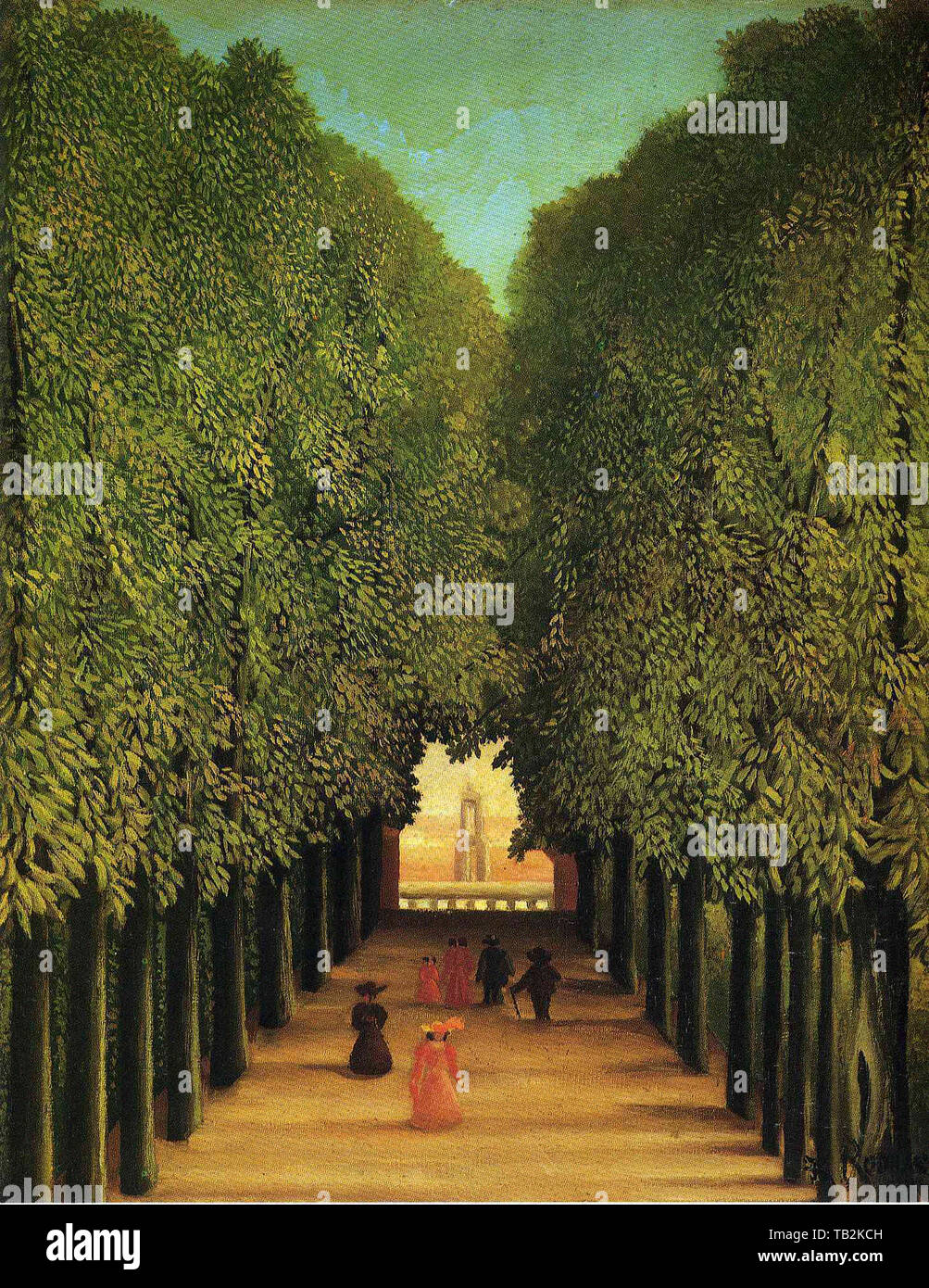 Henri Julien Félix Rousseau A.K.A Le Douanier Rousseau - Alleyway Park ...