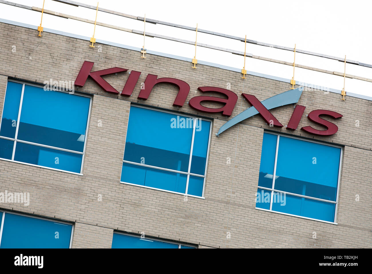 A logo sign outside of the headquarters of Kinaxis in Ottawa, Ontario ...