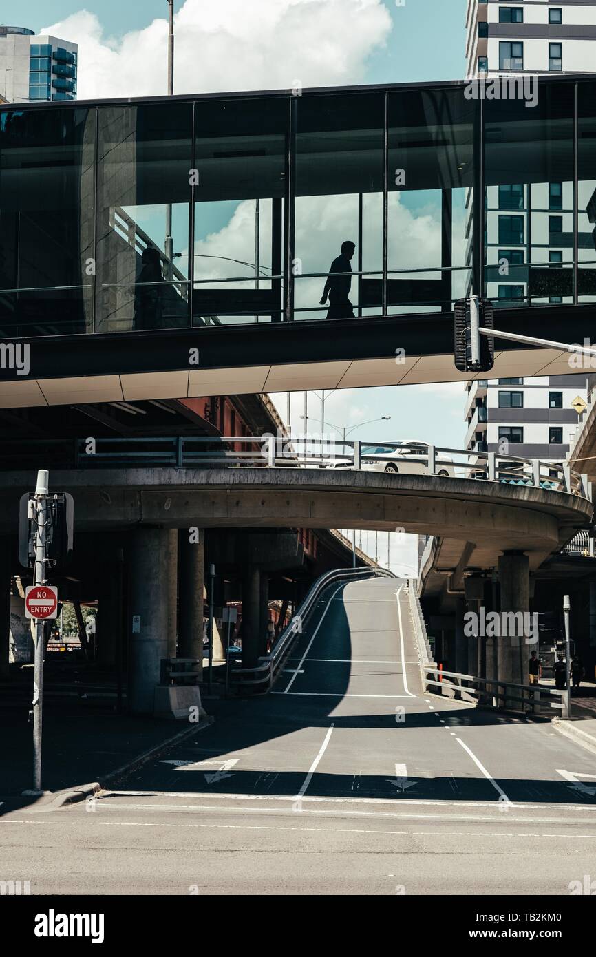 A road crossing bridge Stock Photo - Alamy
