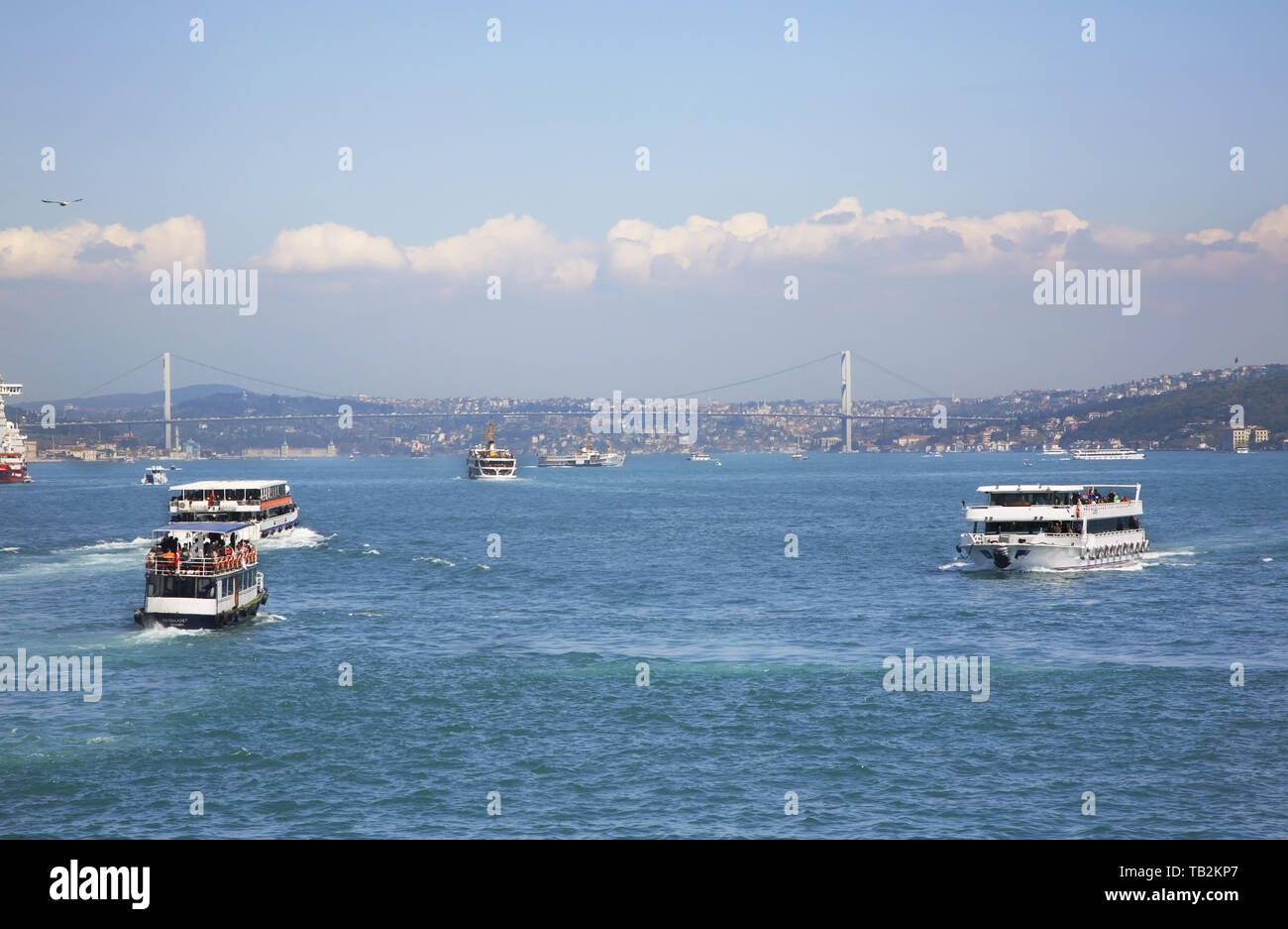 Bosphorus strait in Istanbul. Turkey Stock Photo - Alamy