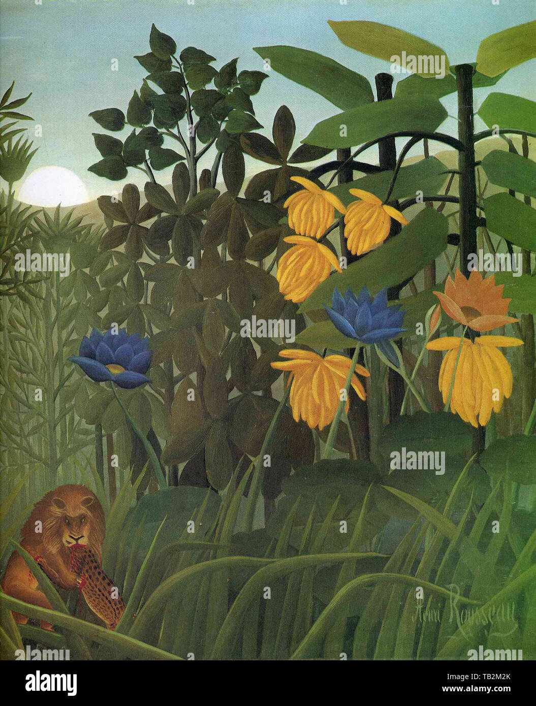 Henri Julien Félix Rousseau A.K.A Le Douanier Rousseau - Repast Lion ...