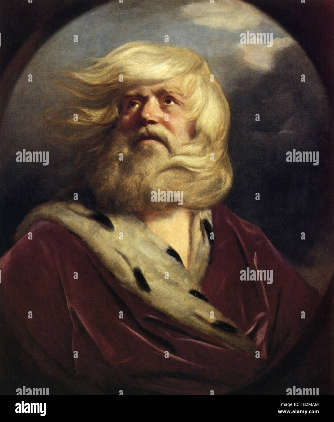 Joshua Reynolds - Study King Lear 1760 Stock Photo - Alamy