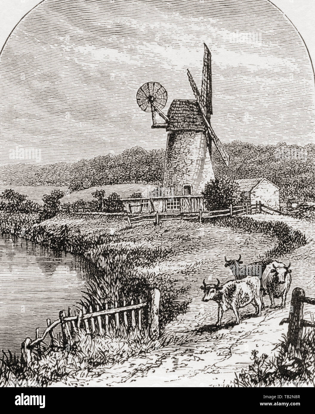 19th century windmill hi-res stock photography and images - Alamy