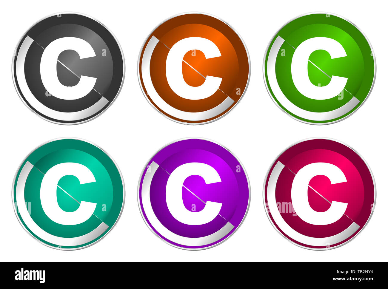 Letter c buttons hi-res stock photography and images - Alamy