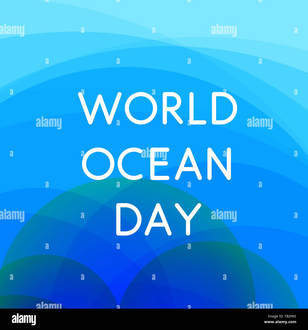 World Oceans Day design template. Ocean health protect background ...