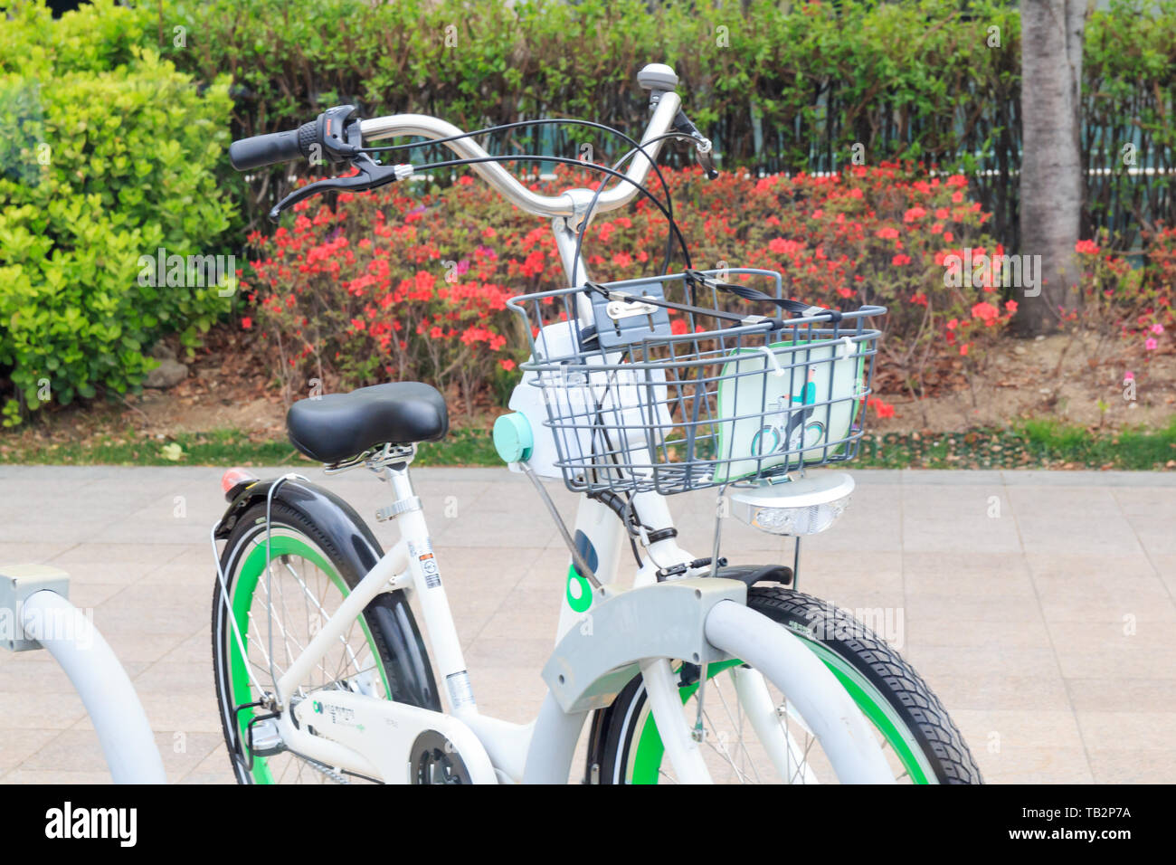 Seoul, Korea - May 2019: Ddareungi, another name Seoul Bike, is bike ...