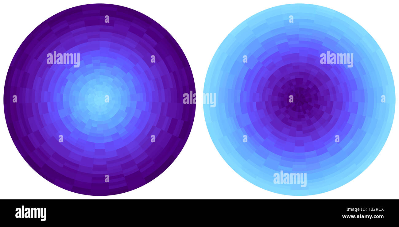 Circular pixel hi-res stock photography and images - Alamy