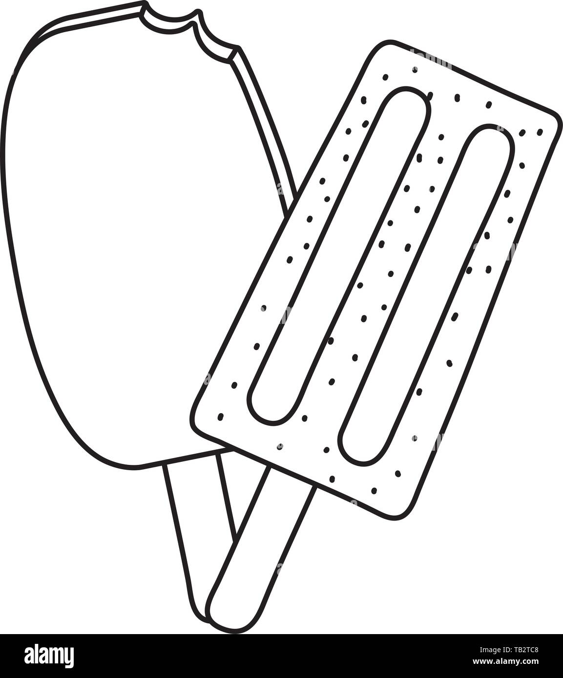 Popsicle Ice Cream Clipart Cartoon