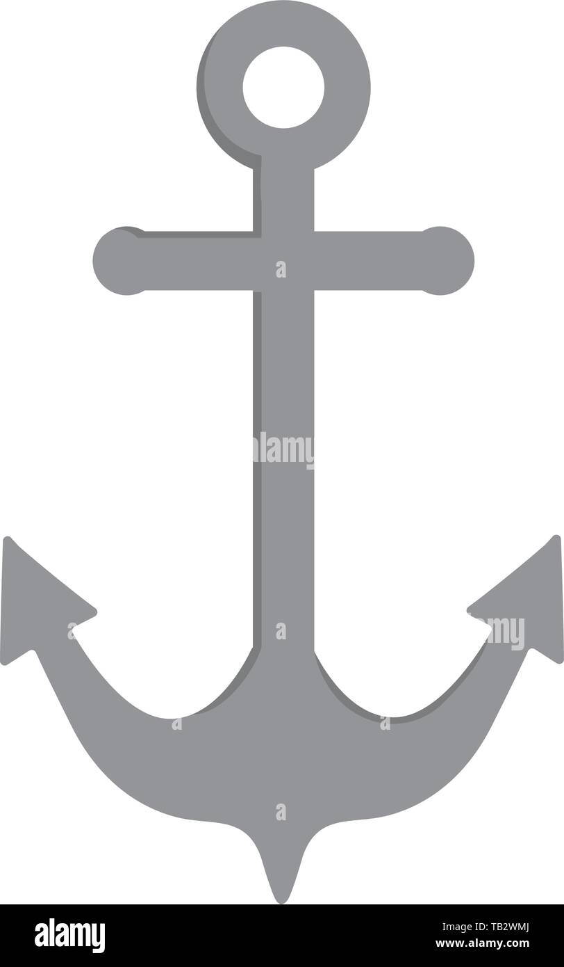 marine steel heavy anchor cartoon vector illustration graphic design ...