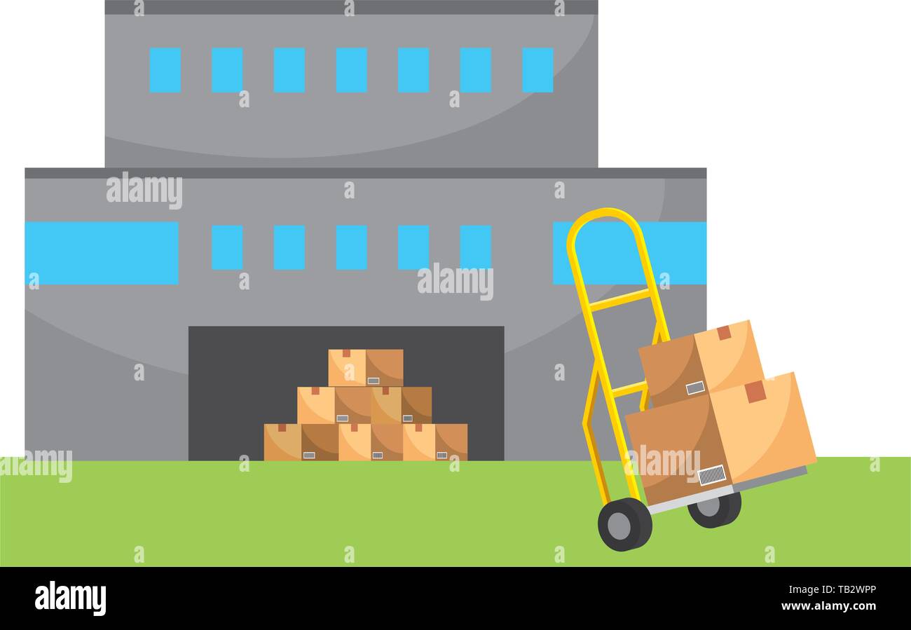 delivery tracking service shipping business logistic cartoon vector ...