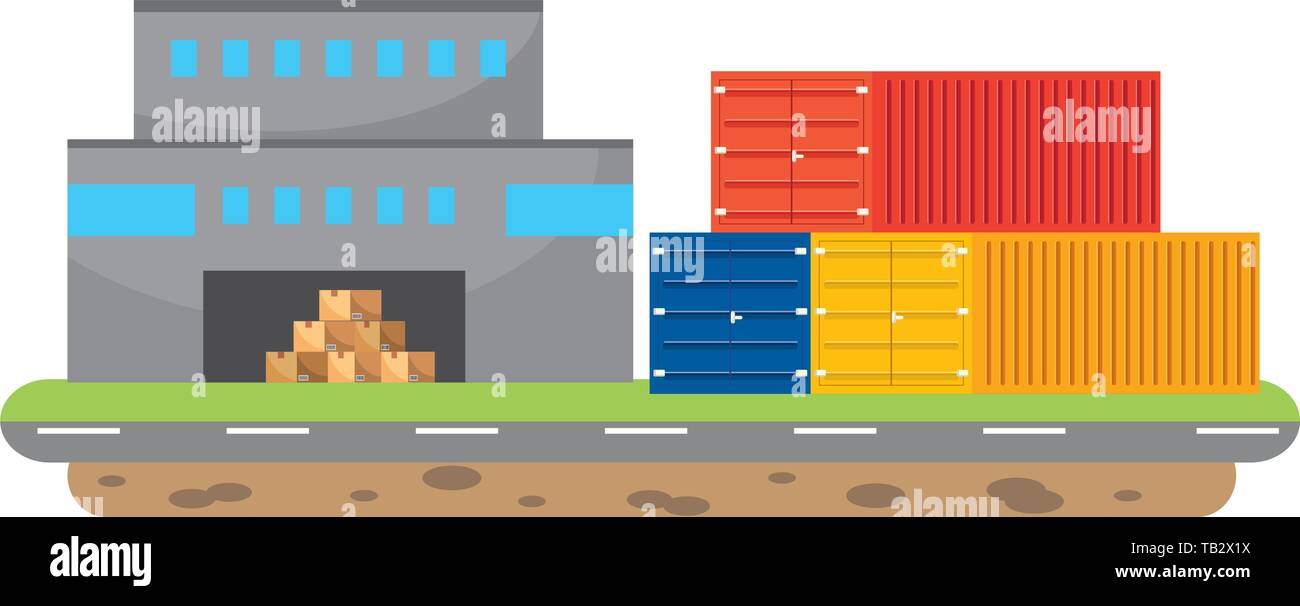 delivery tracking service shipping business logistic cartoon vector ...