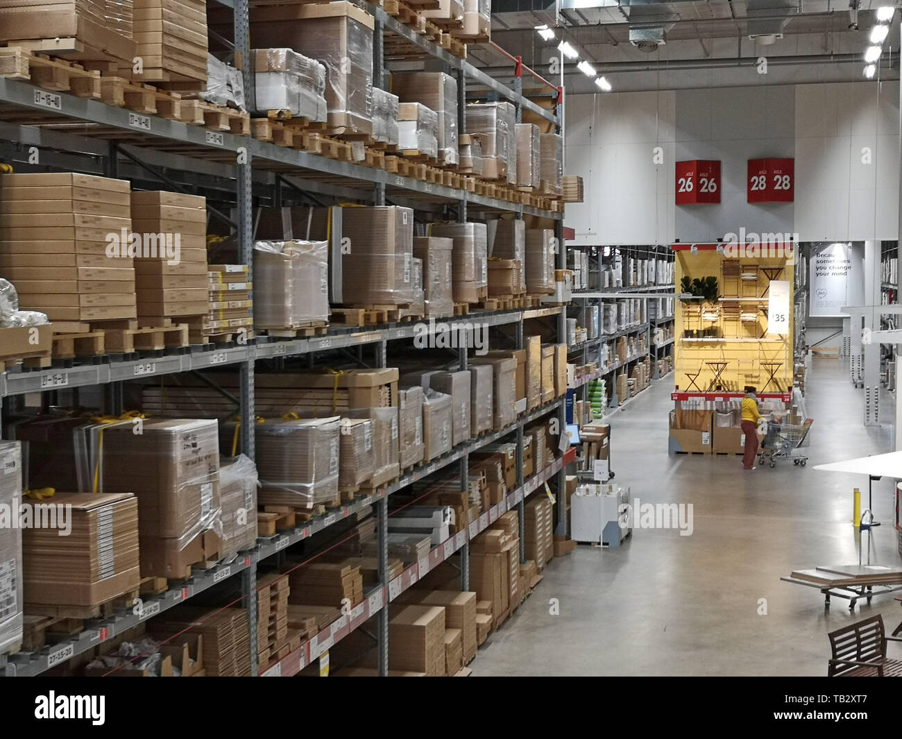 Self-Service area at Ikea in Coventry, UK, on May 29, 2019 Stock Photo ...
