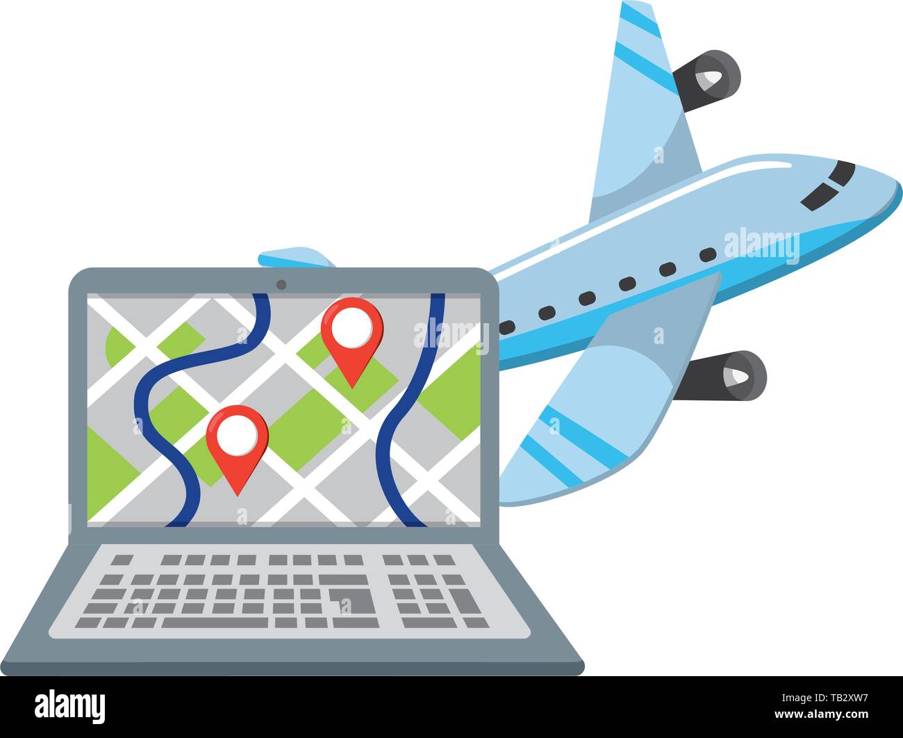 delivery tracking service shipping business logistic cartoon vector ...
