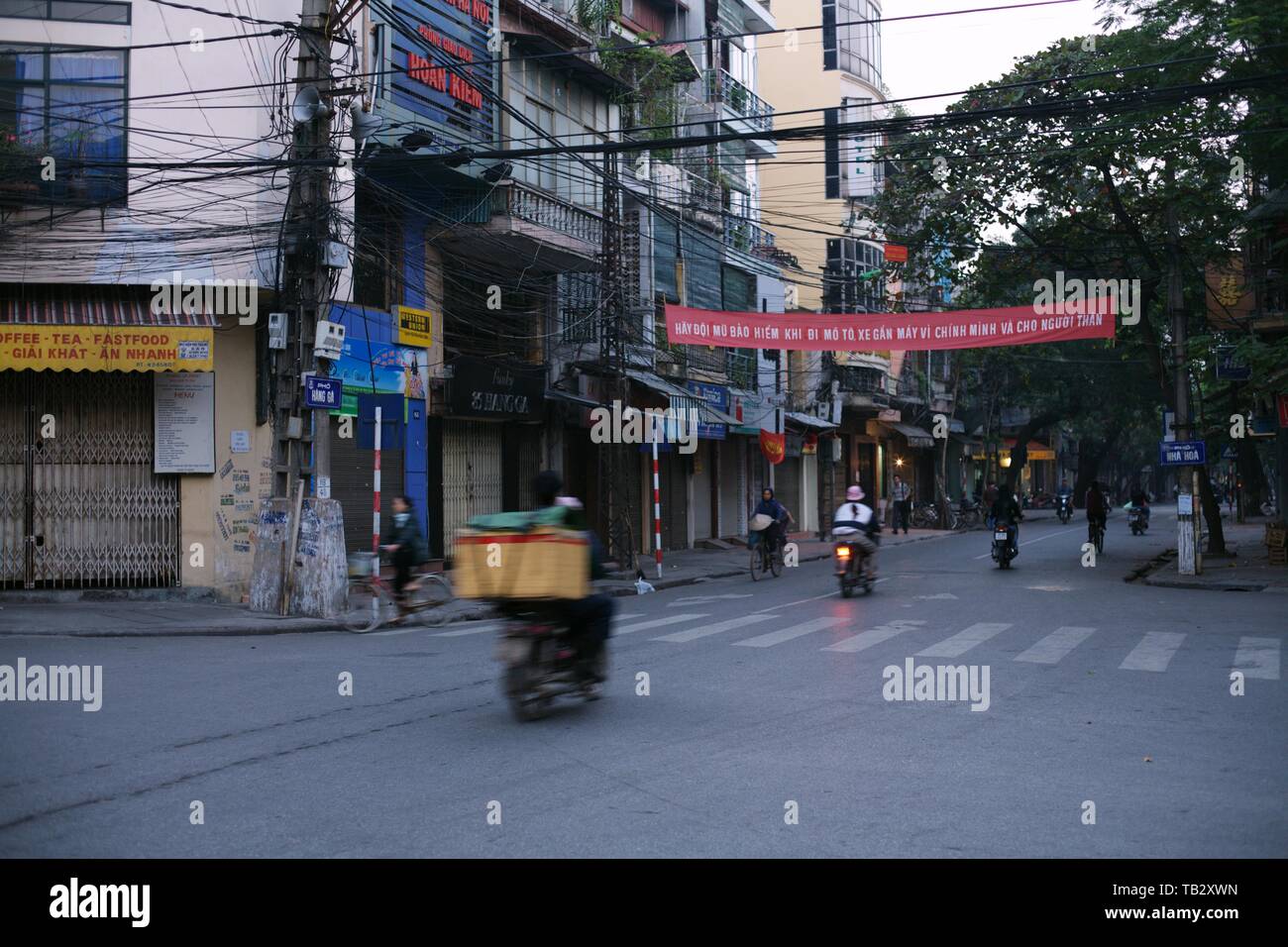 Street in Hanoi Stock Photo - Alamy