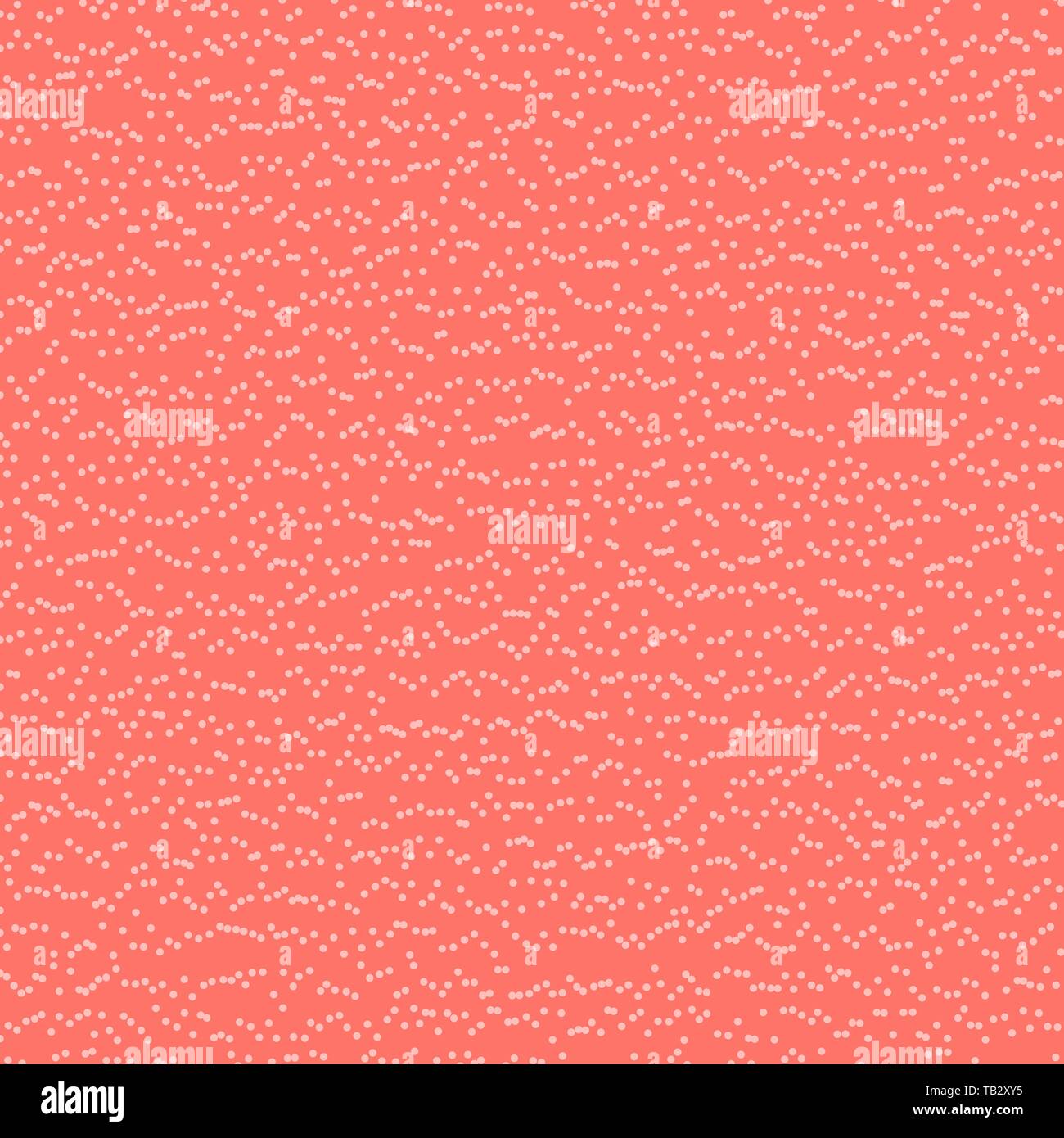 Pink pattern with polka dots. Vector illustration. Trendy pink color ...