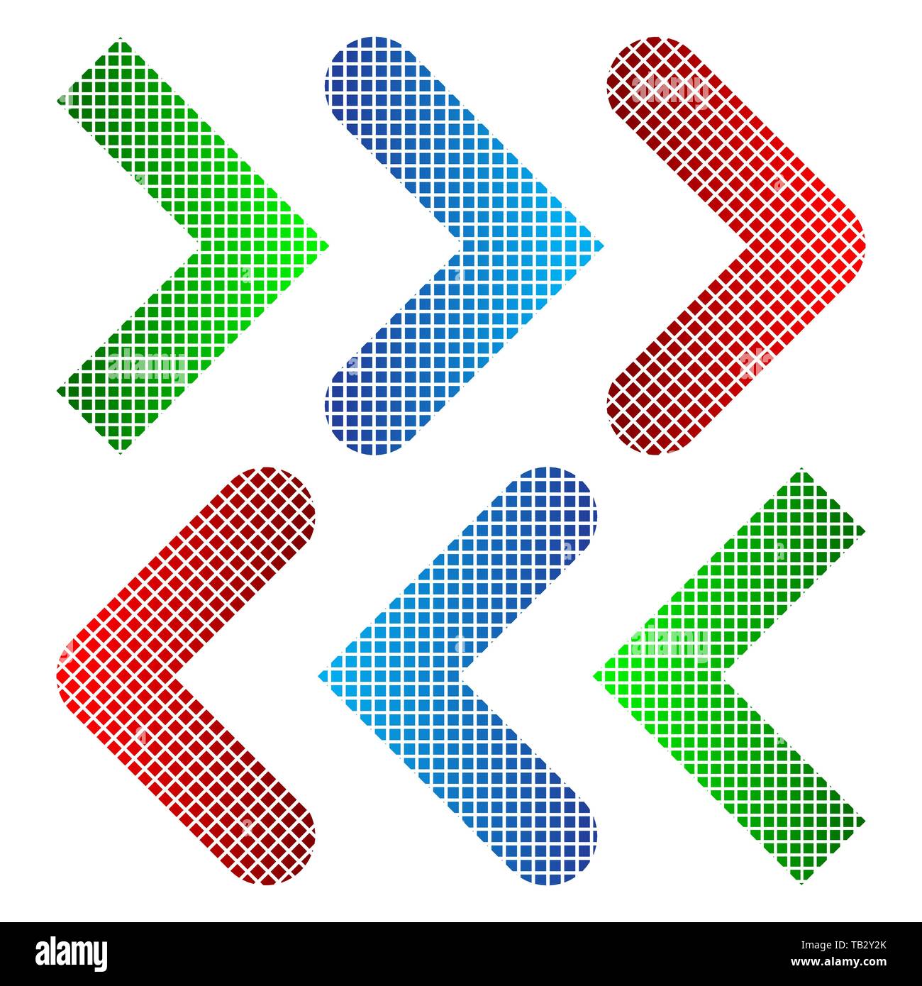 Set of Arrows in pixel art style. Vector illustration. Isolated Arrow ...