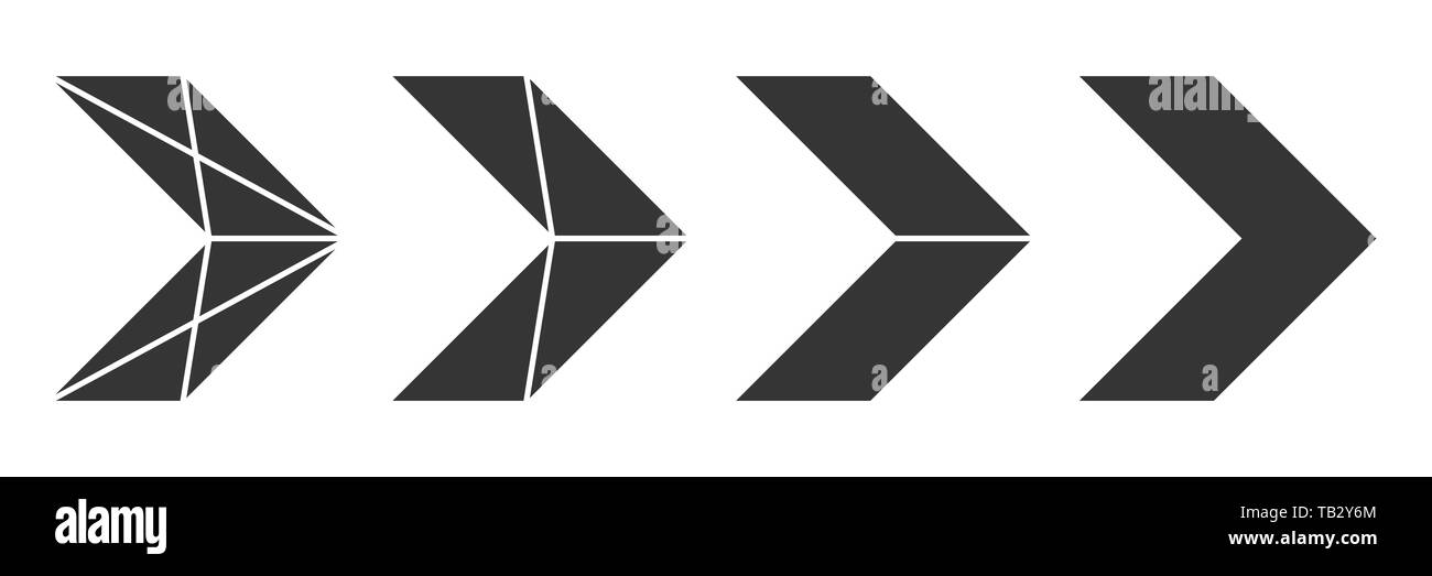 Set of black Arrows. Vector illustration. Arrows collection isolated ...