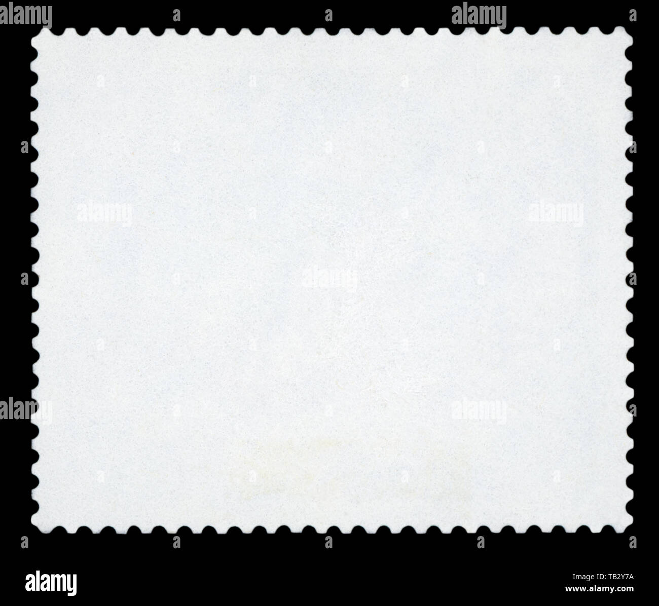 Blank postage stamp - Isolated on Black background Stock Photo - Alamy