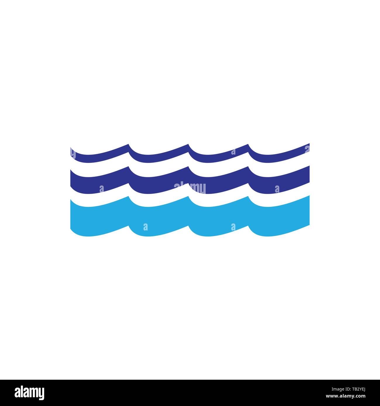 Wave icon on background for graphic and web design. Simple vector sign ...