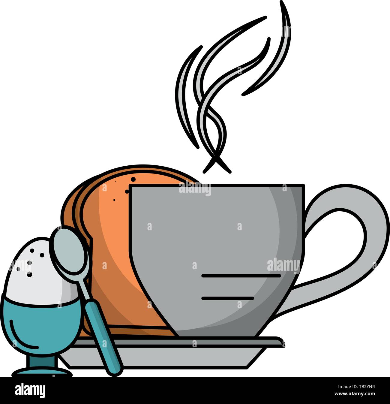 Breakfast morning food cartoons Stock Vector Image & Art - Alamy