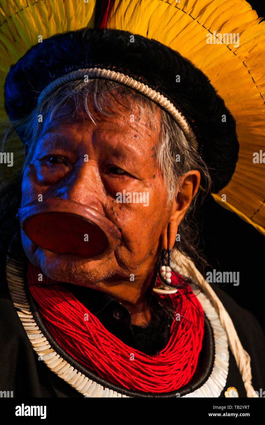 Kayapo portrait hi-res stock photography and images - Alamy