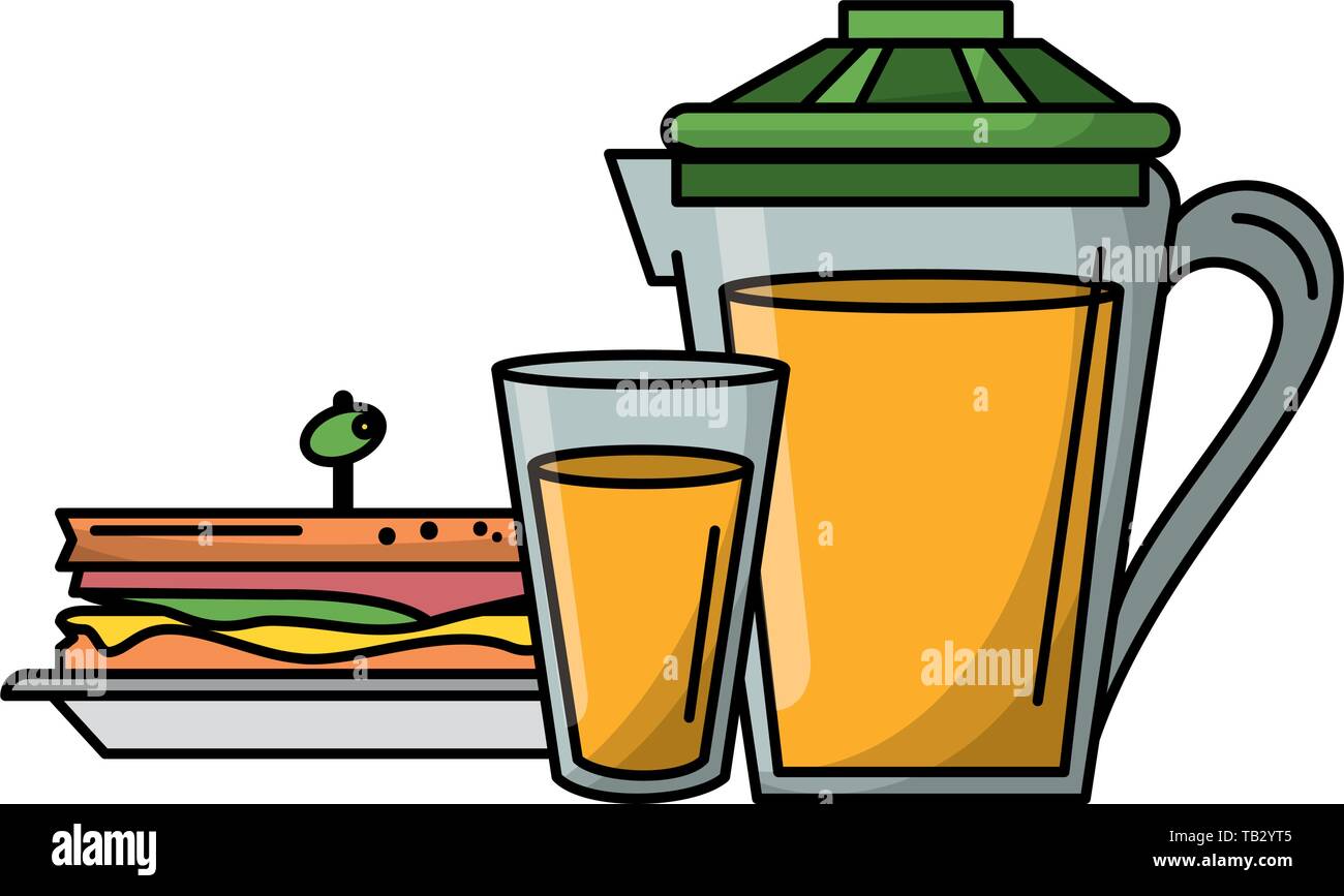 Breakfast morning food cartoons Stock Vector Image & Art - Alamy