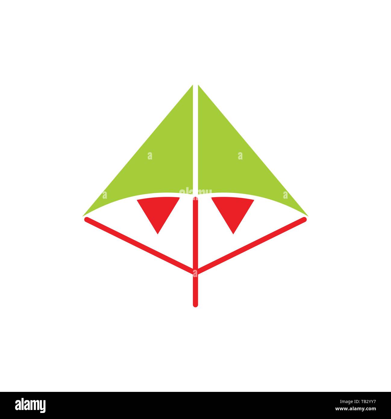 Kite icon on black background for graphic and web design. Simple vector ...