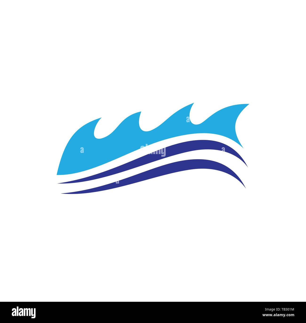 Wave icon on background for graphic and web design. Simple vector sign ...
