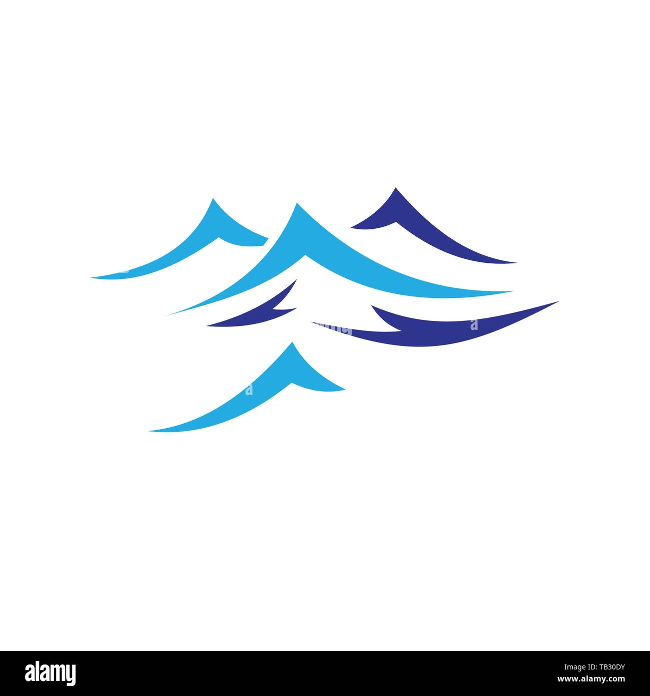 Wave icon on background for graphic and web design. Simple vector sign ...