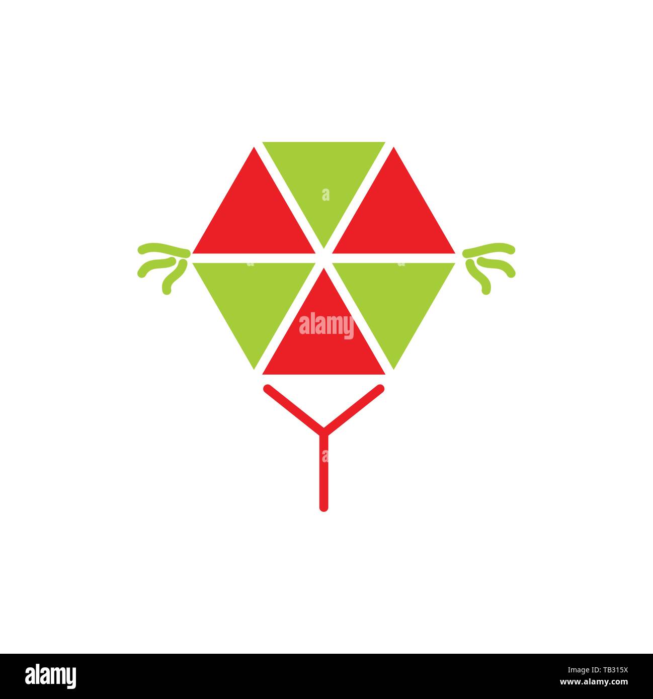 Kite icon on black background for graphic and web design. Simple vector ...