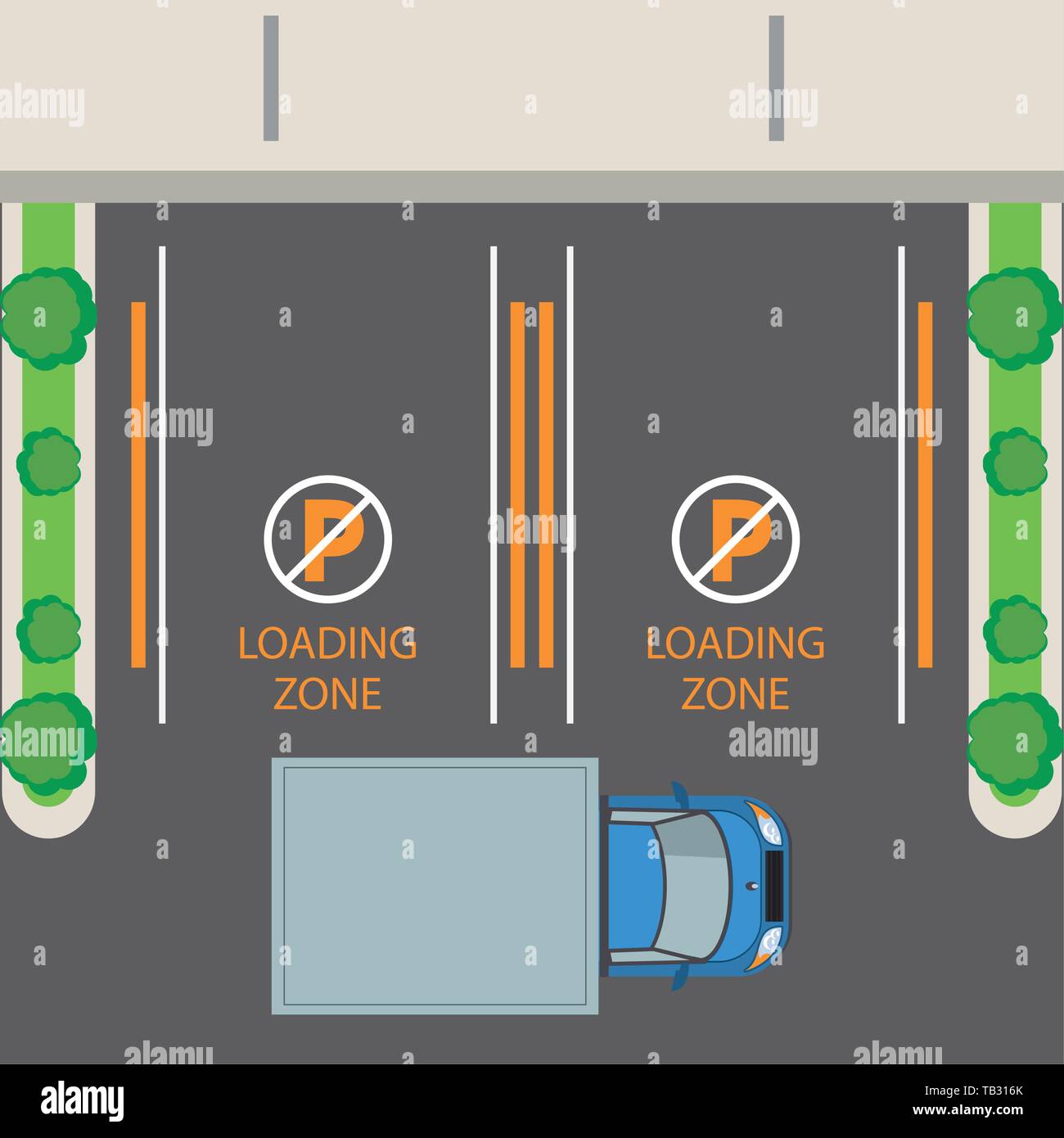 Parking zone topview Stock Vector Image & Art - Alamy
