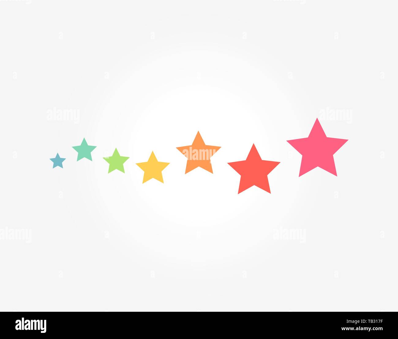 Colorful magic stars symbol. Vector illustration Stock Vector Image ...