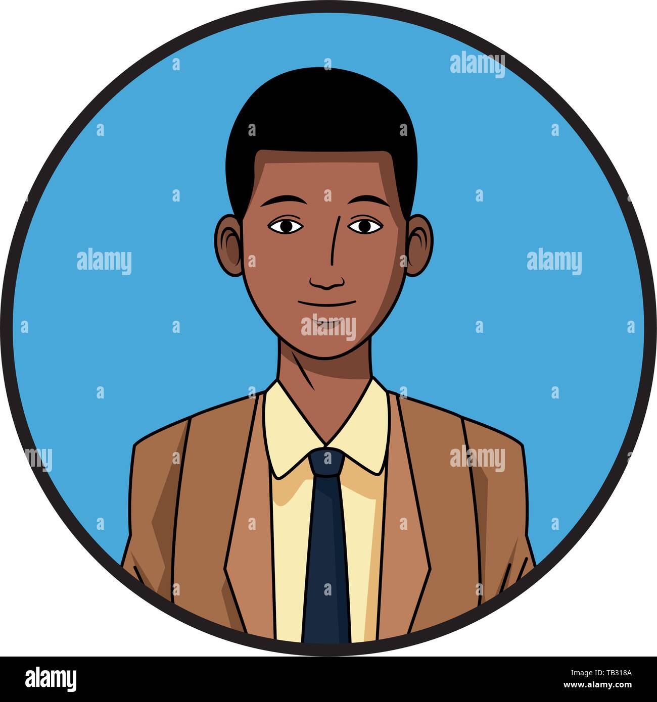 businessman avatar cartoon character profile picture Stock Vector Image ...