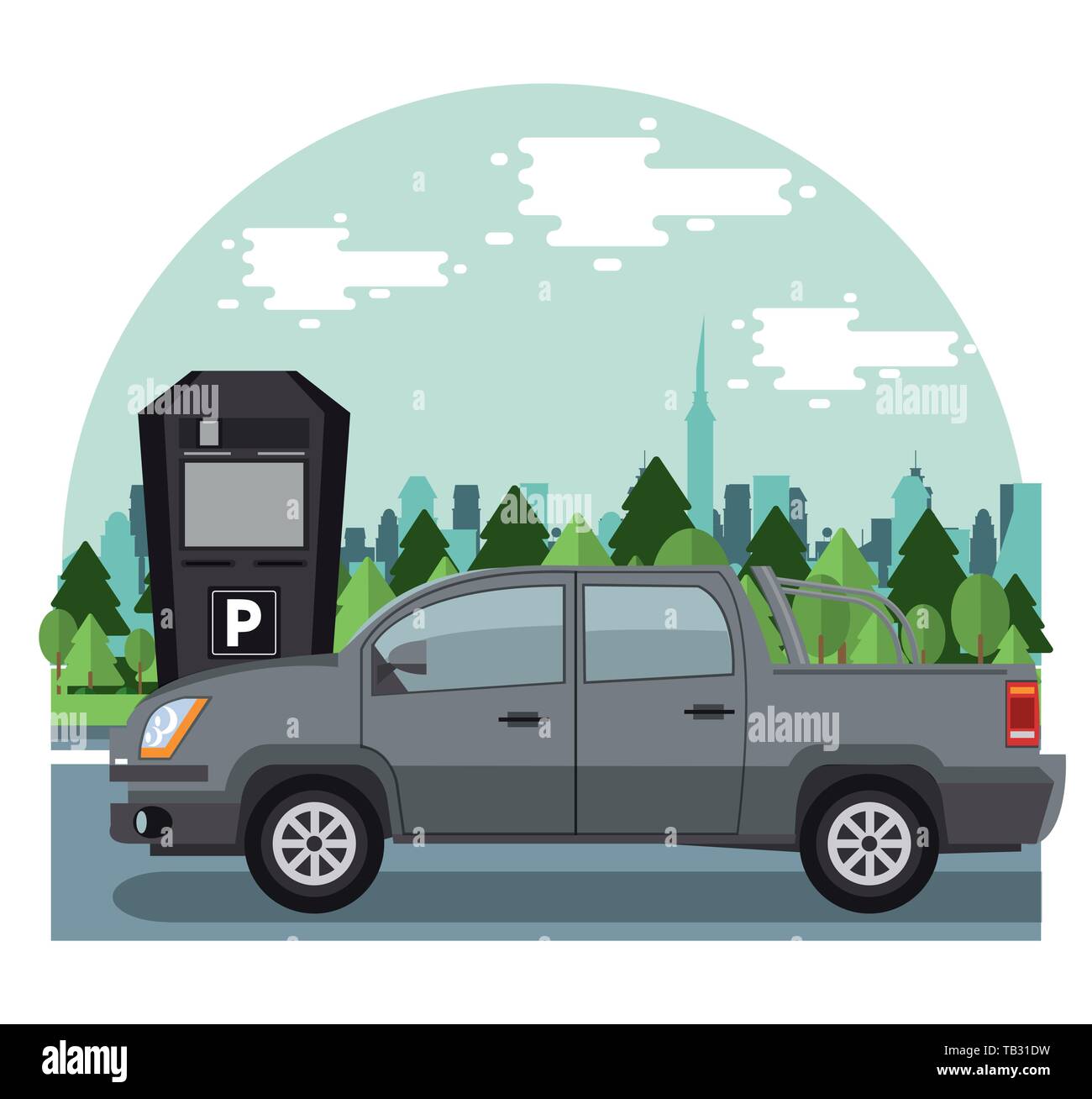 Car parking zone Stock Vector Image & Art - Alamy