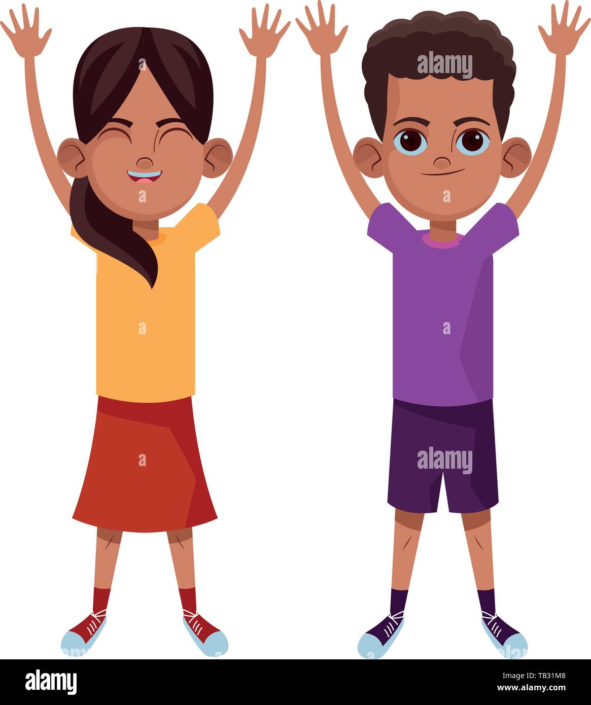 young kids avatar carton character Stock Vector Image & Art - Alamy