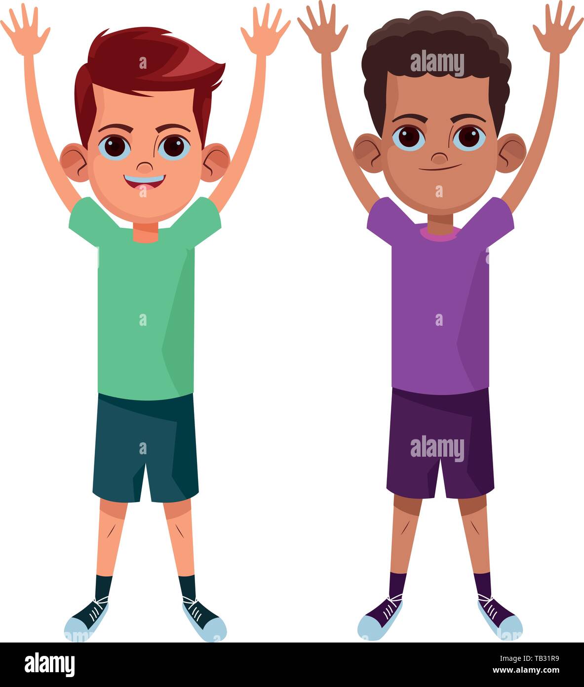 young kids avatar carton character Stock Vector Image & Art - Alamy