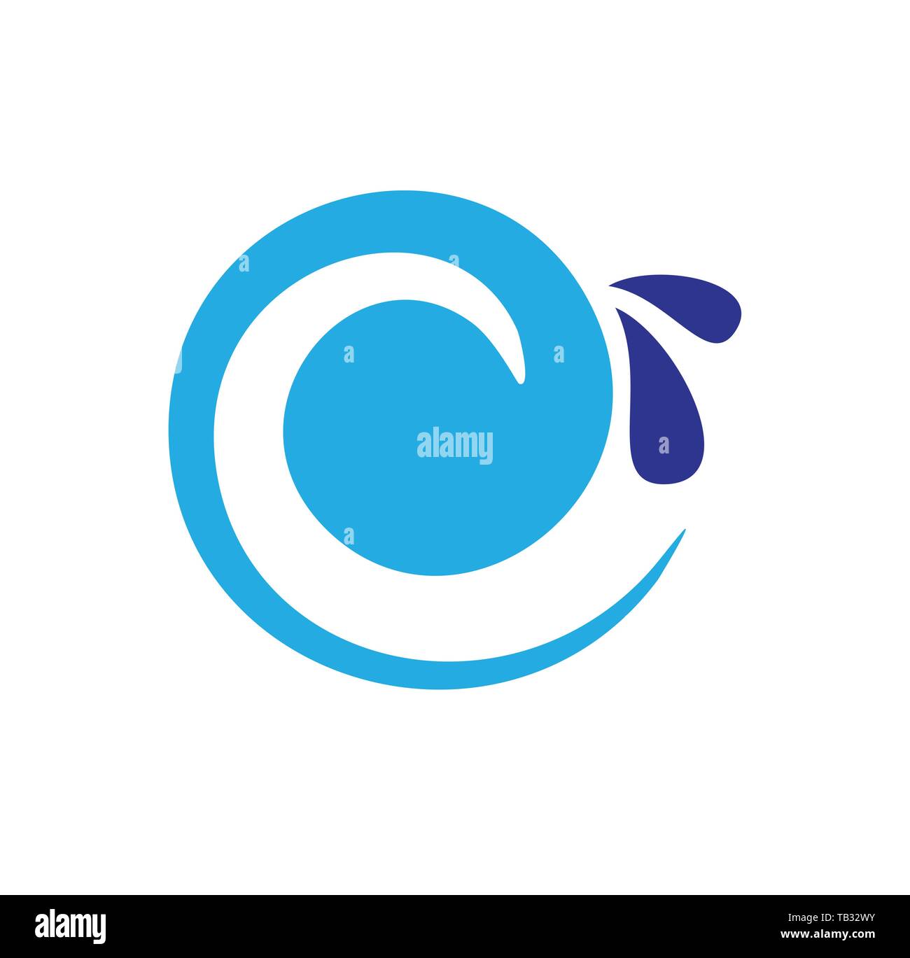 Wave icon on background for graphic and web design. Simple vector sign ...