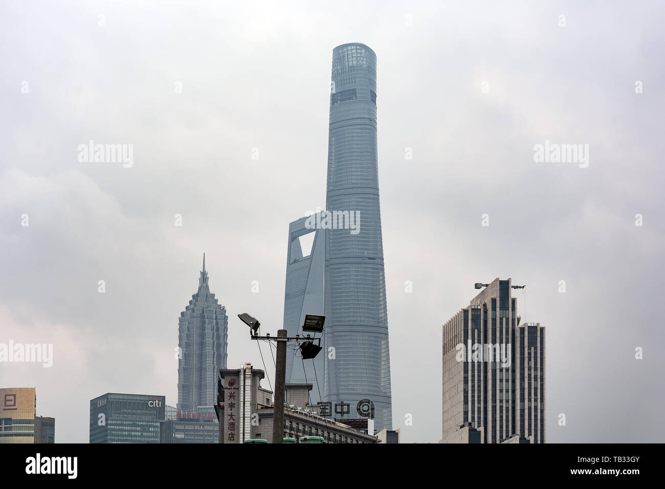 Living Scene on the Streets of Shanghai with Houses Stock Photo - Alamy