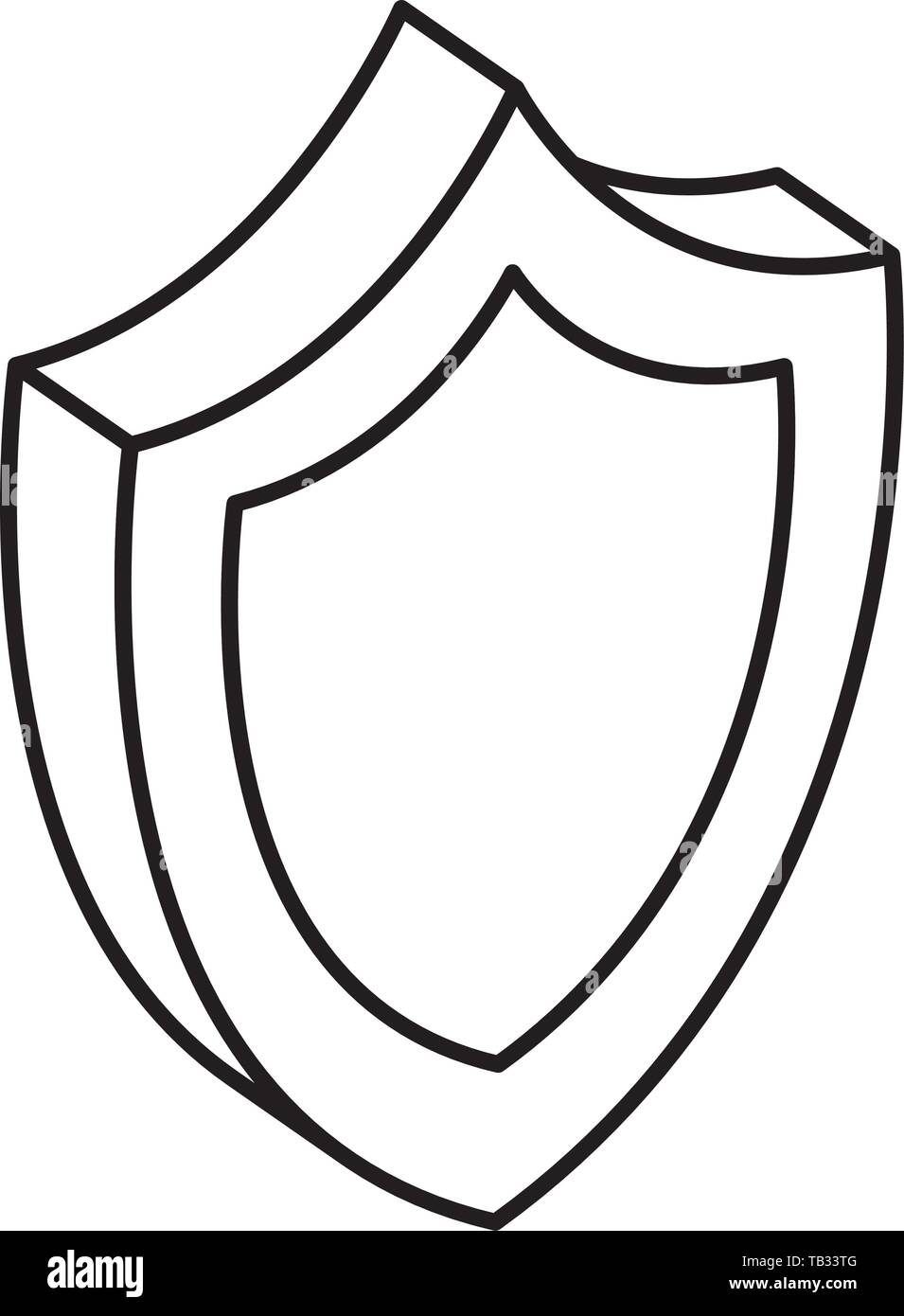 shield security guard isolated icon Stock Vector Image & Art - Alamy